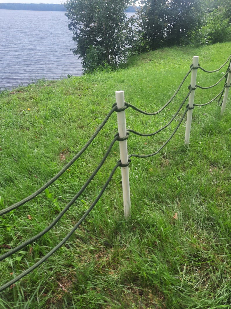 Decorative Rope Fence for Gardens, Parks and Backyards: Custom Length ...