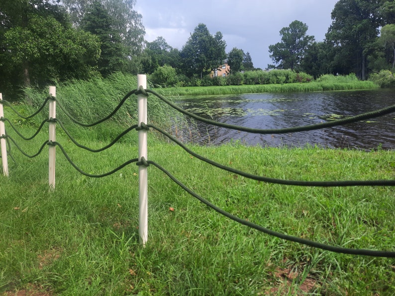 Decorative Rope Fence for Gardens, Parks and Backyards: Custom Length ...
