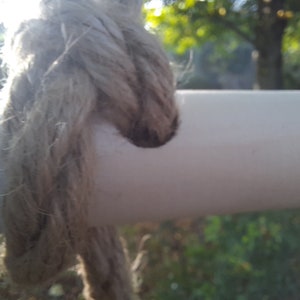 Wooden Rope Ladder, Tree House Ladder With Natural Jute Rope - Etsy