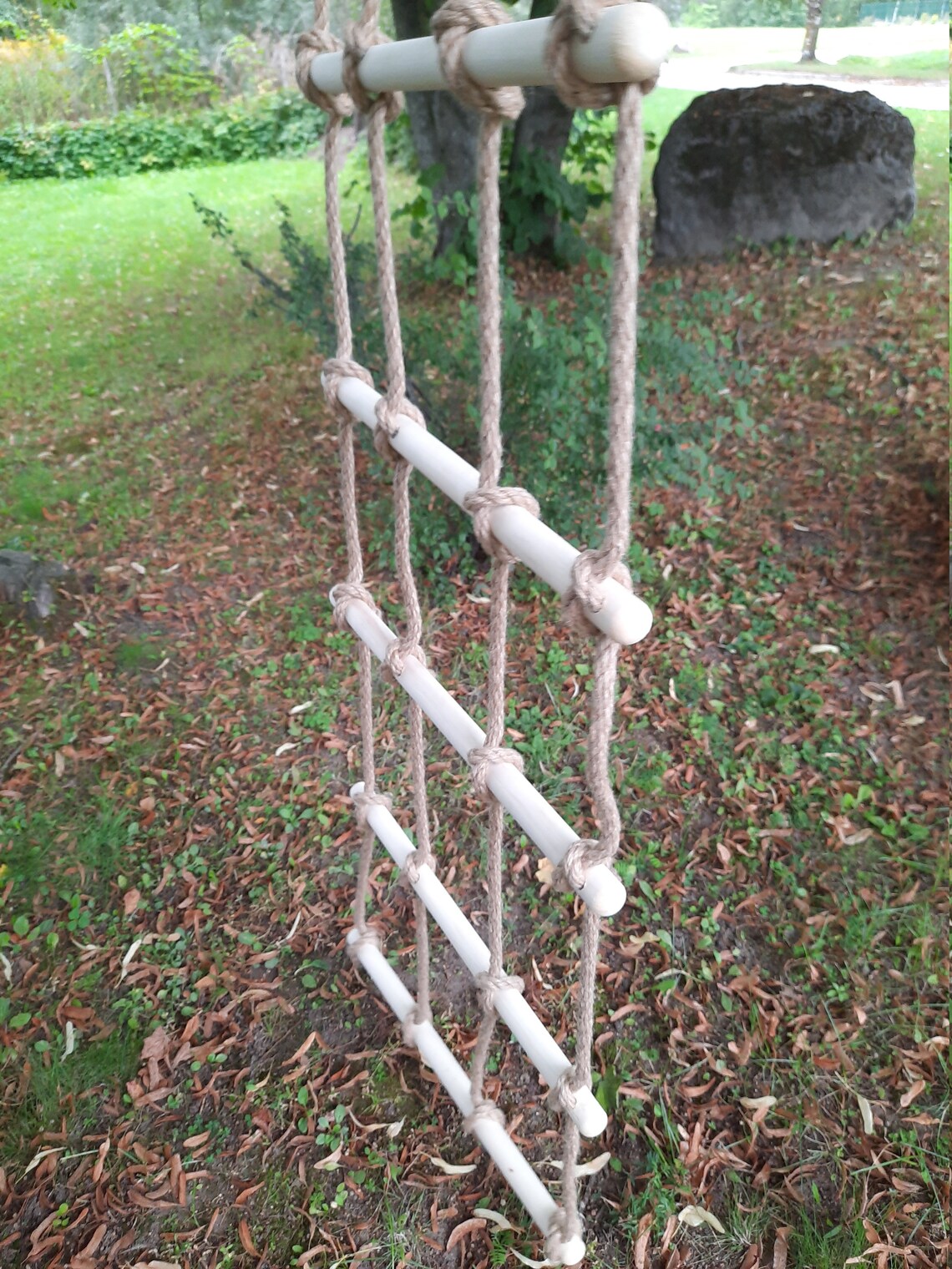 Double Rope Ladder With Natural Rope for Treehouses, Playgrounds ...