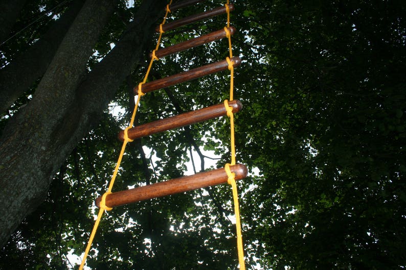 Wooden Rope Ladder for Hard to Reach Places 1 Foot Wide - Etsy UK