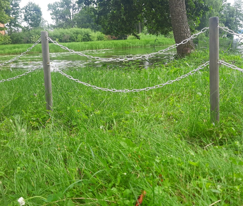 Chain Fence for Gardens Parks and Backyards, Practical and Decorative 6 ...