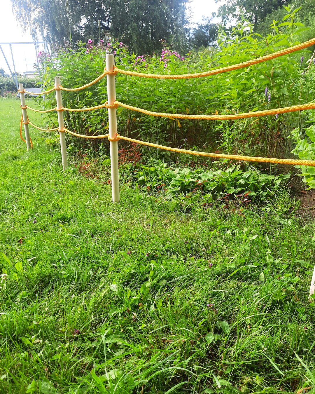 Decorative Rope Fence for Gardens, Parks and Backyards, 3.3 100 Feet ...