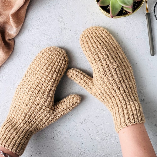 Mittens CROCHET PATTERN Instant Download 231 Raspberry - Etsy