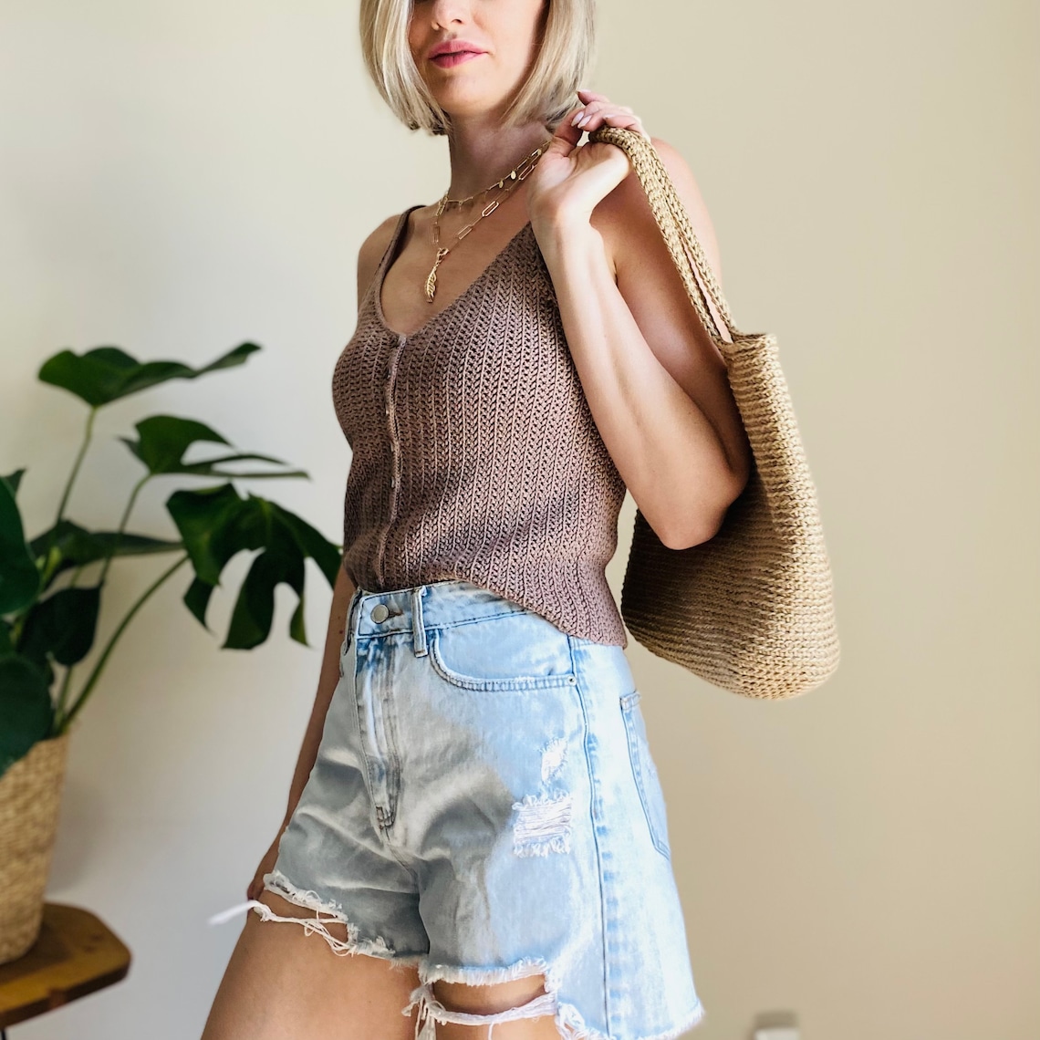 Lace Herringbone Top (PDF Crochet Pattern) - Etsy