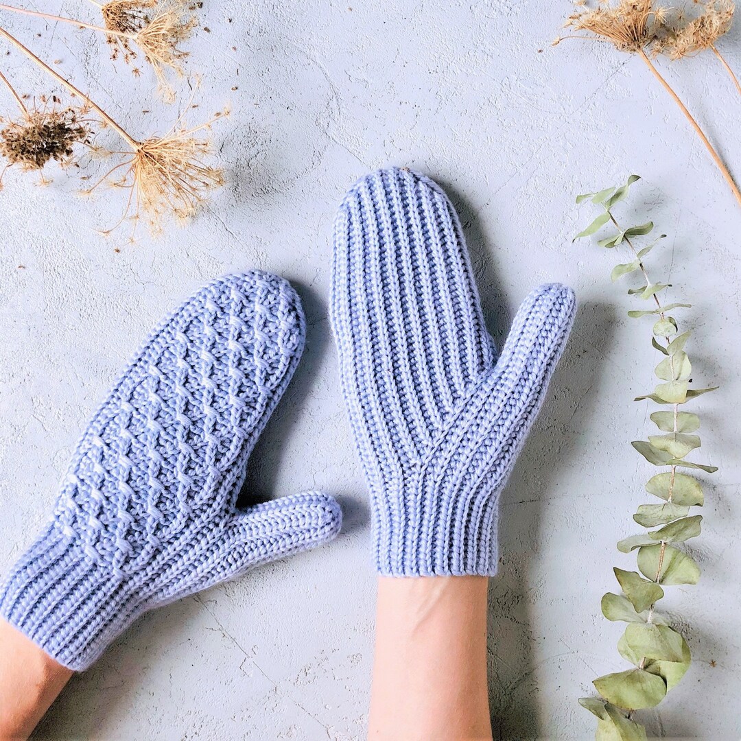 Interlace Mittens (PDF Crochet Pattern) - Etsy