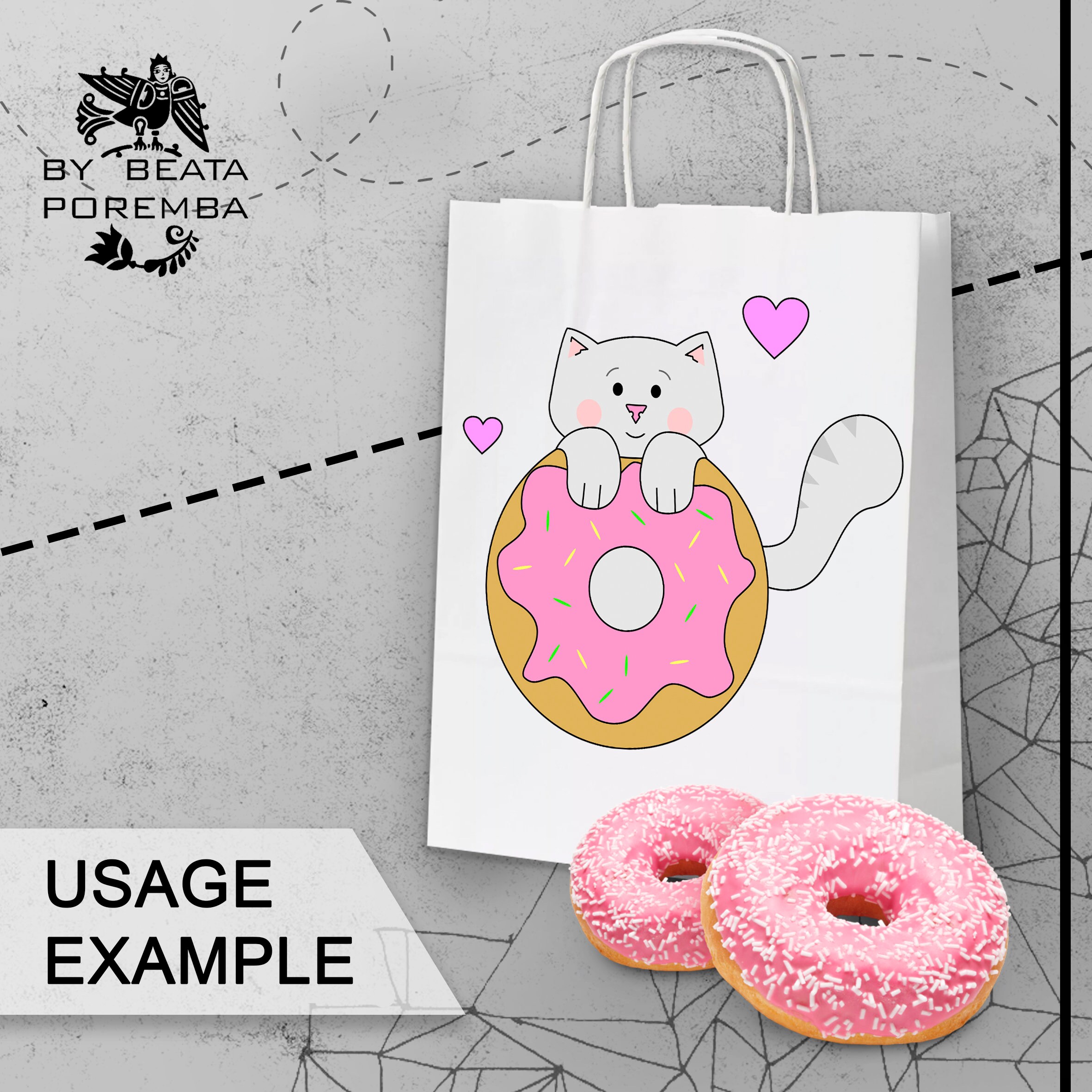 Cats Clipart. Kittens. Funny Cats Clipart. Kitty Icons. Pet ...