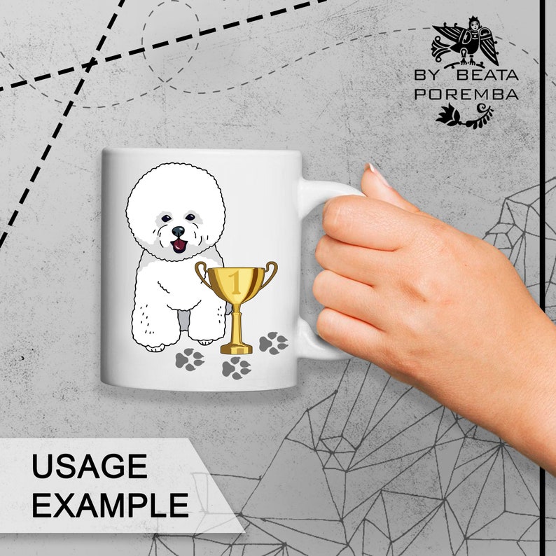 Bichon Frise Clipart. Puppies. Funny Dogs Clipart. Doggy Icons. SVG ...