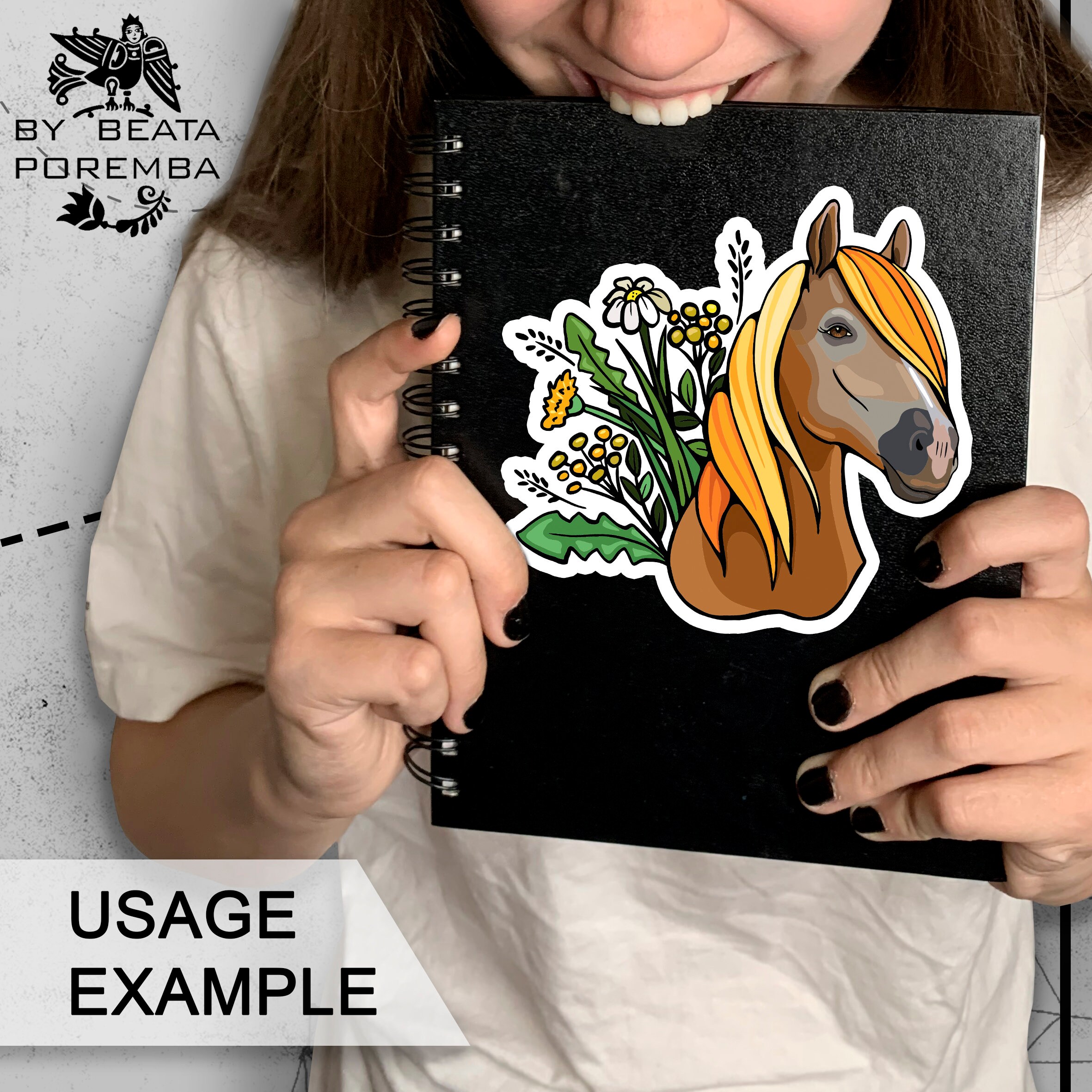 Horse Clipart. Red Horse. Western. Cowboy. Face Unicorn. Image and ...