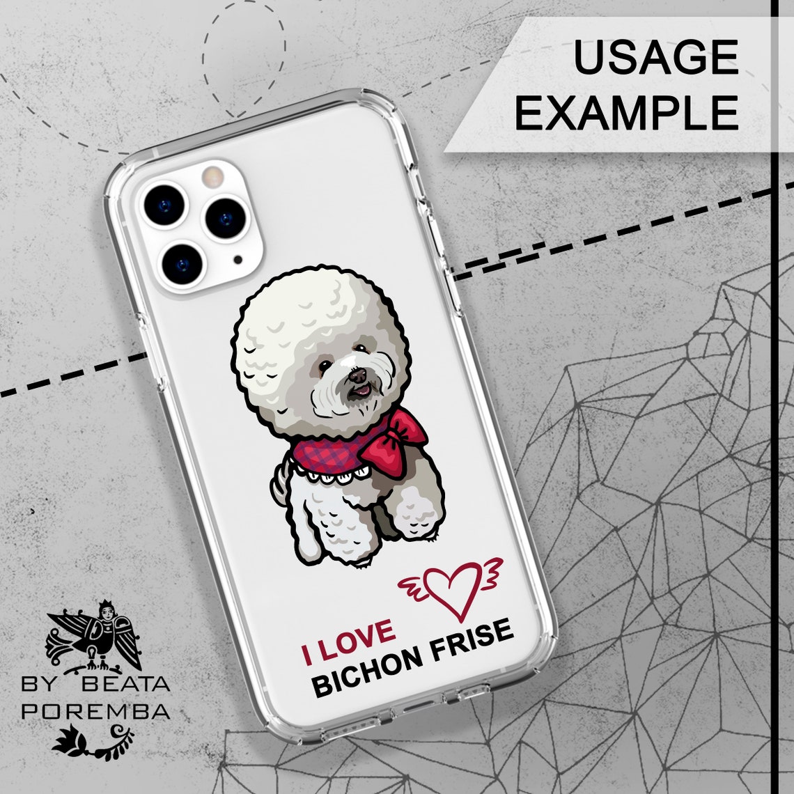 Bichon Frise Clipart. Original Design Download. Bichon Illustration ...