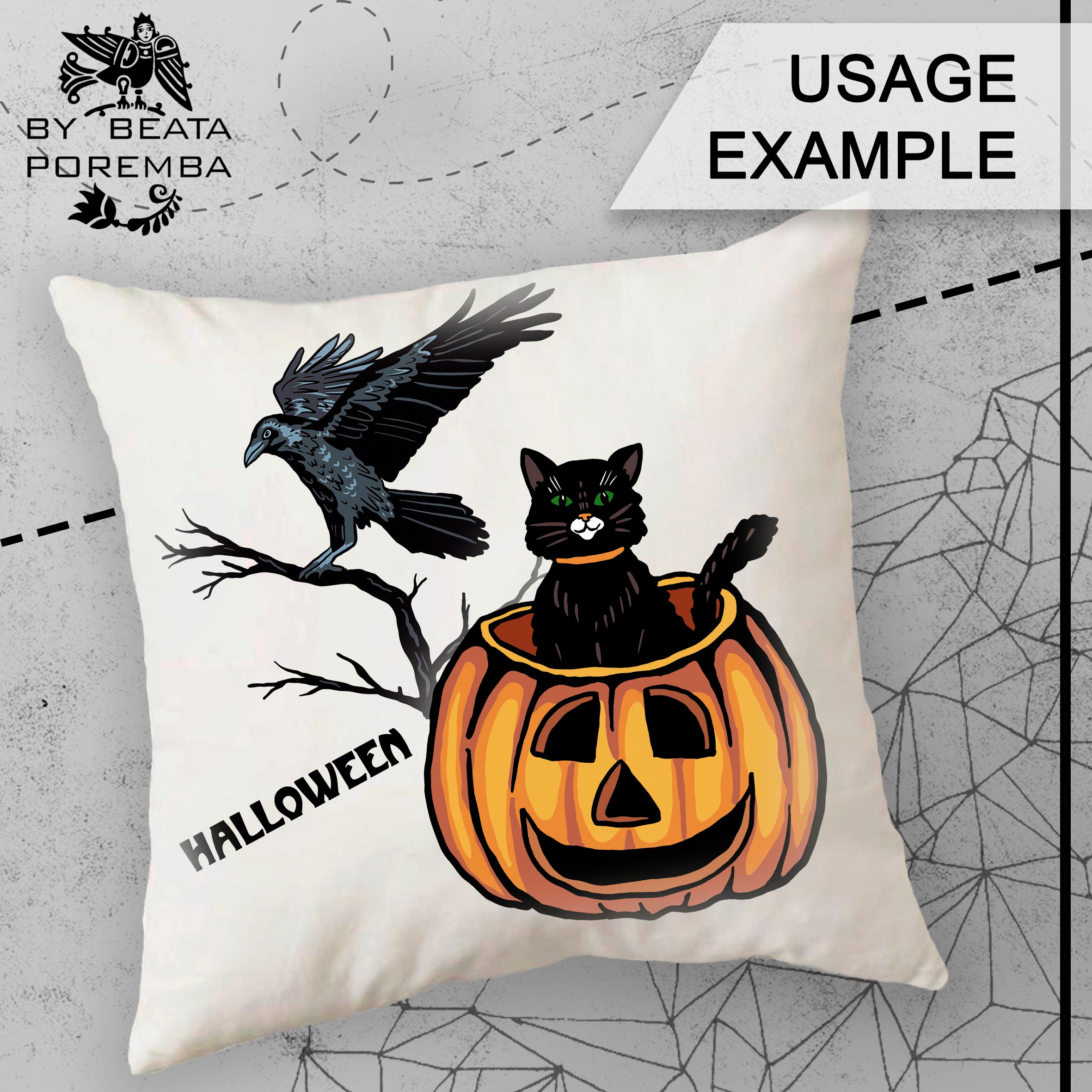 Halloween Vector Clipart Bundle. Images and Icons for Halloween. Ghosts ...