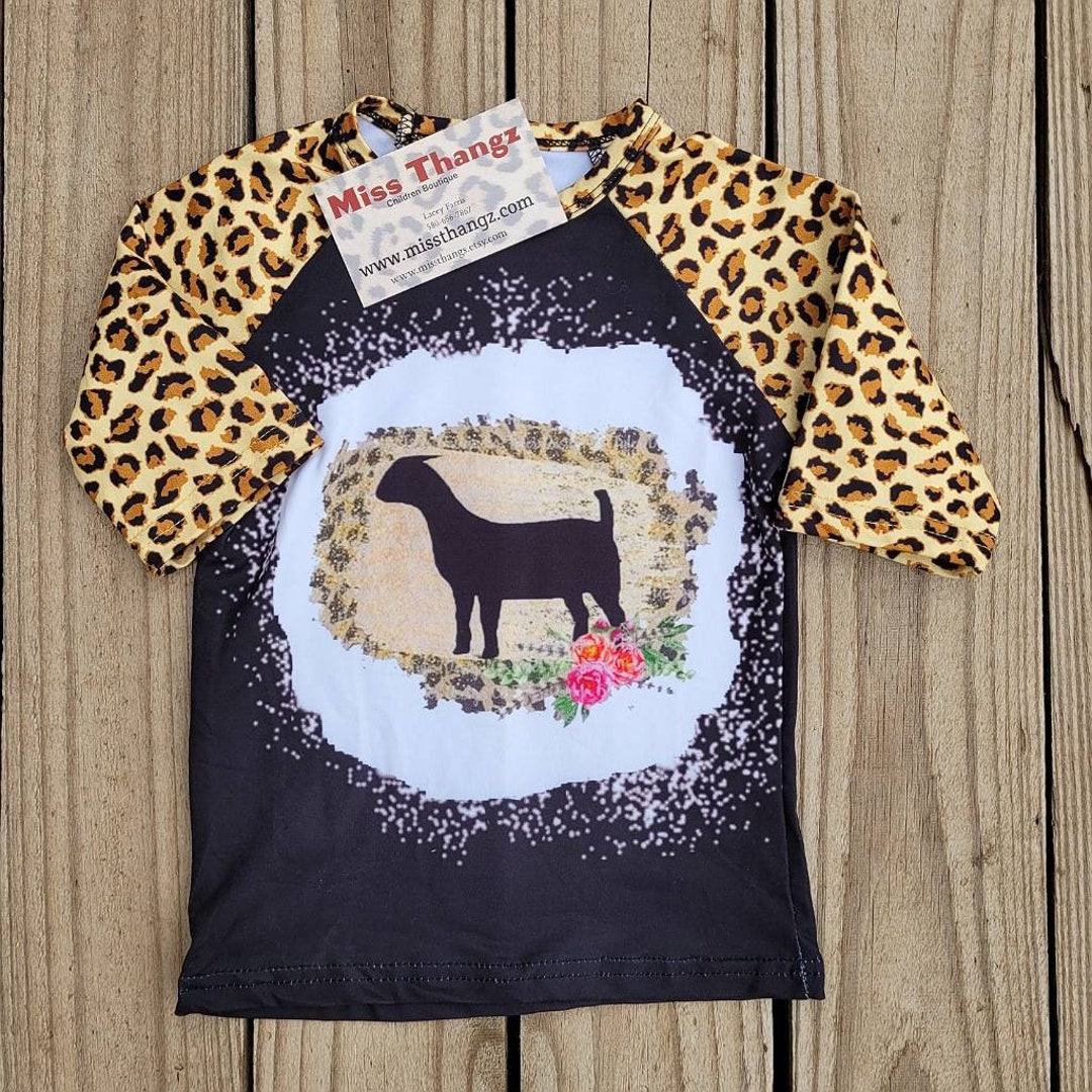 Stock Show Animals, Goats Western Girls Tee, Girls Graphic Goat Tshirt ...