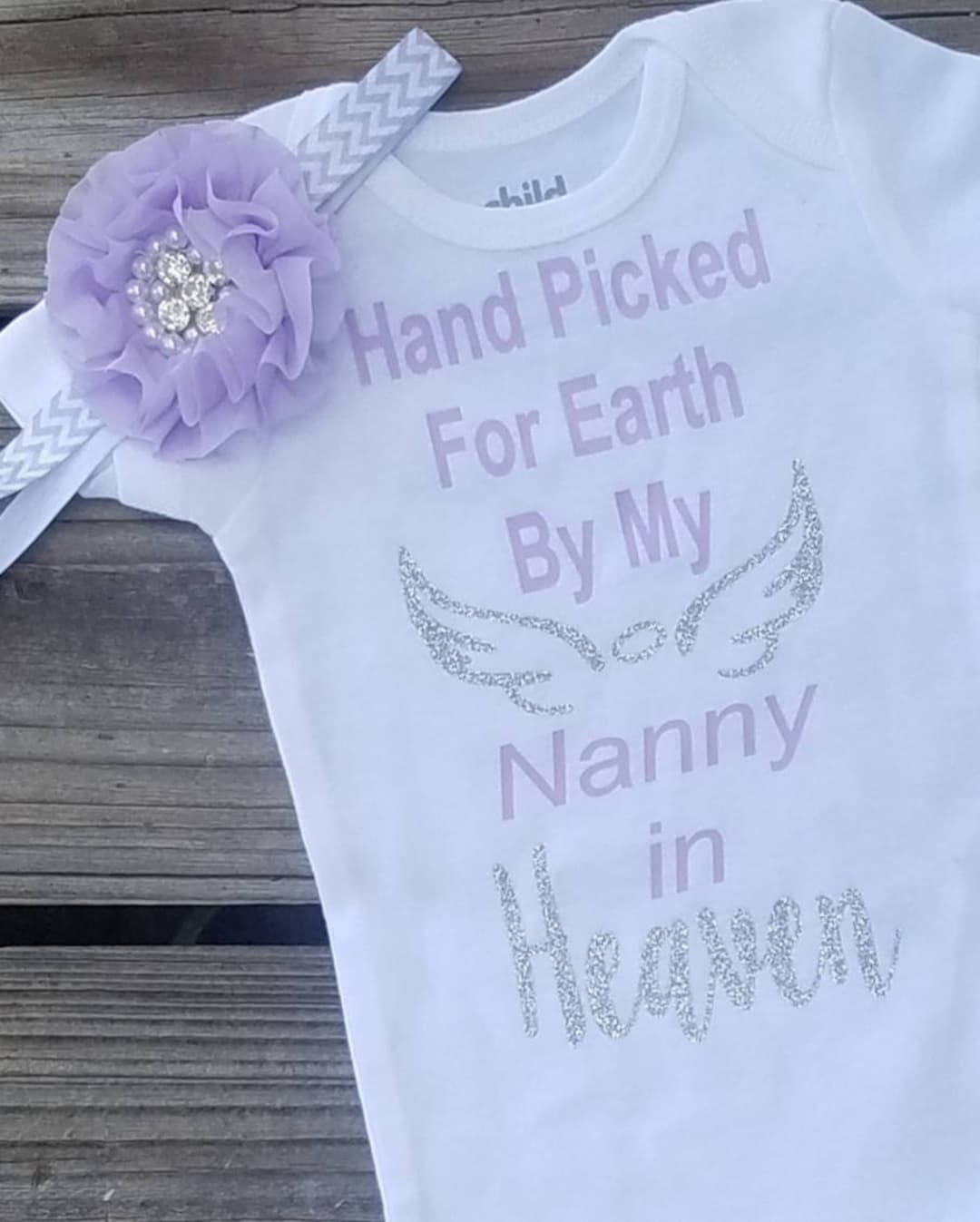 Nanny in Heaven Coming Home Outfit, Hand Picked for Earth by My Nanny ...