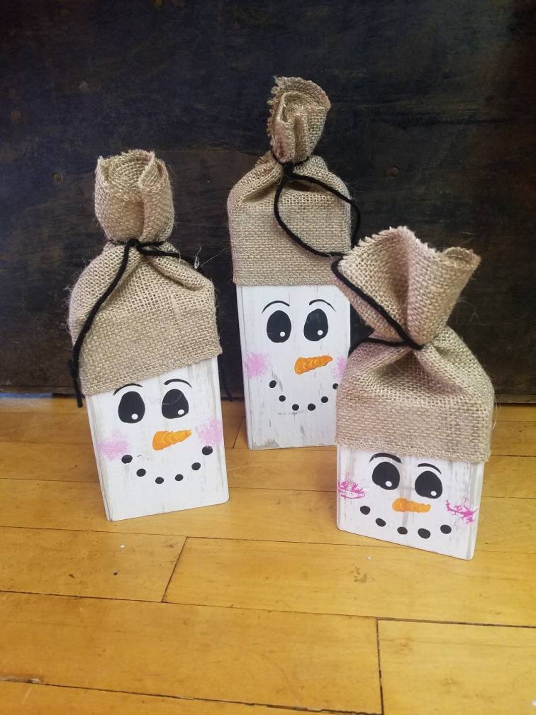 Home Work Office, Wooden Snowman Christmas Decoration, Snowmen Holiday ...