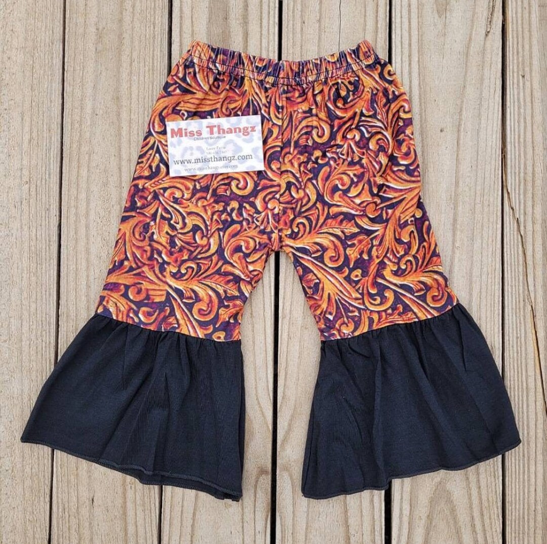 Western Bell Bottoms, Toddler Leather Flare Jeans, Youth Wide Flare ...