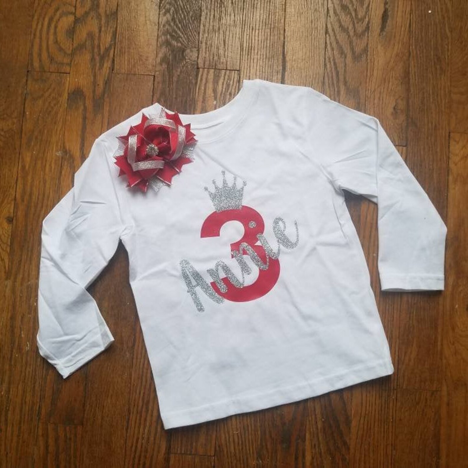 3 Year Old Girls Birthday Outfit Third Bday Personalized - Etsy