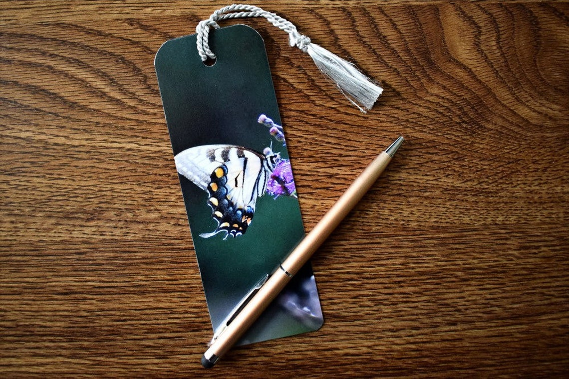 Gift Set of 4 Cards Bookmark and Pen Tiger Swallowtail | Etsy