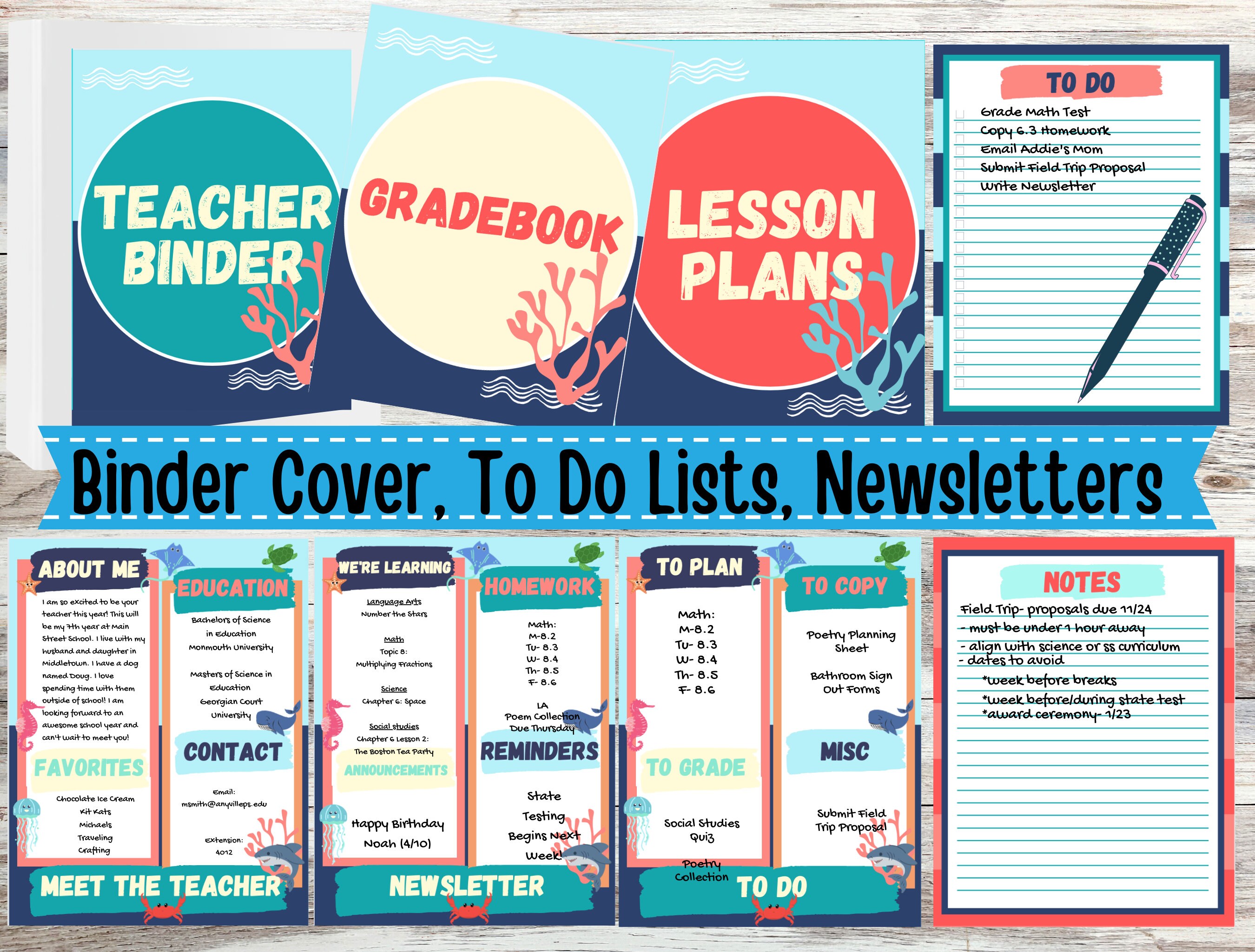 EDITABLE Under the Sea Classroom Theme - Etsy