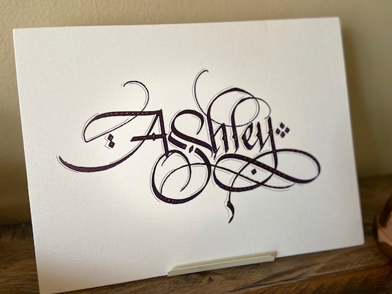 Custom Calligraphy Canvas Personalized Gift Wall Decor | Etsy