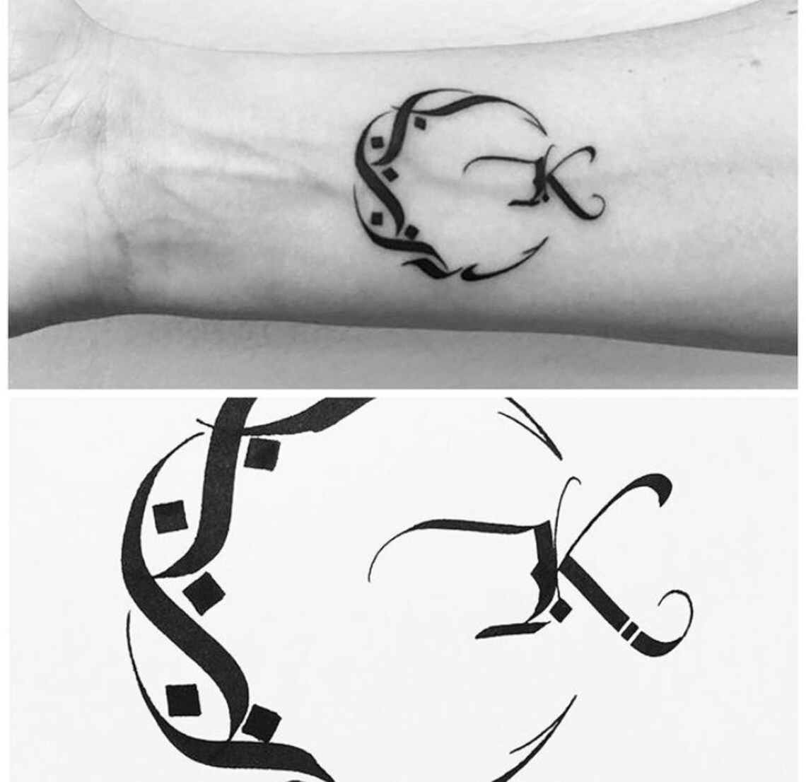 Custom Tattoo Lettering Calligraphy Design in Calligraphy Digital File ...