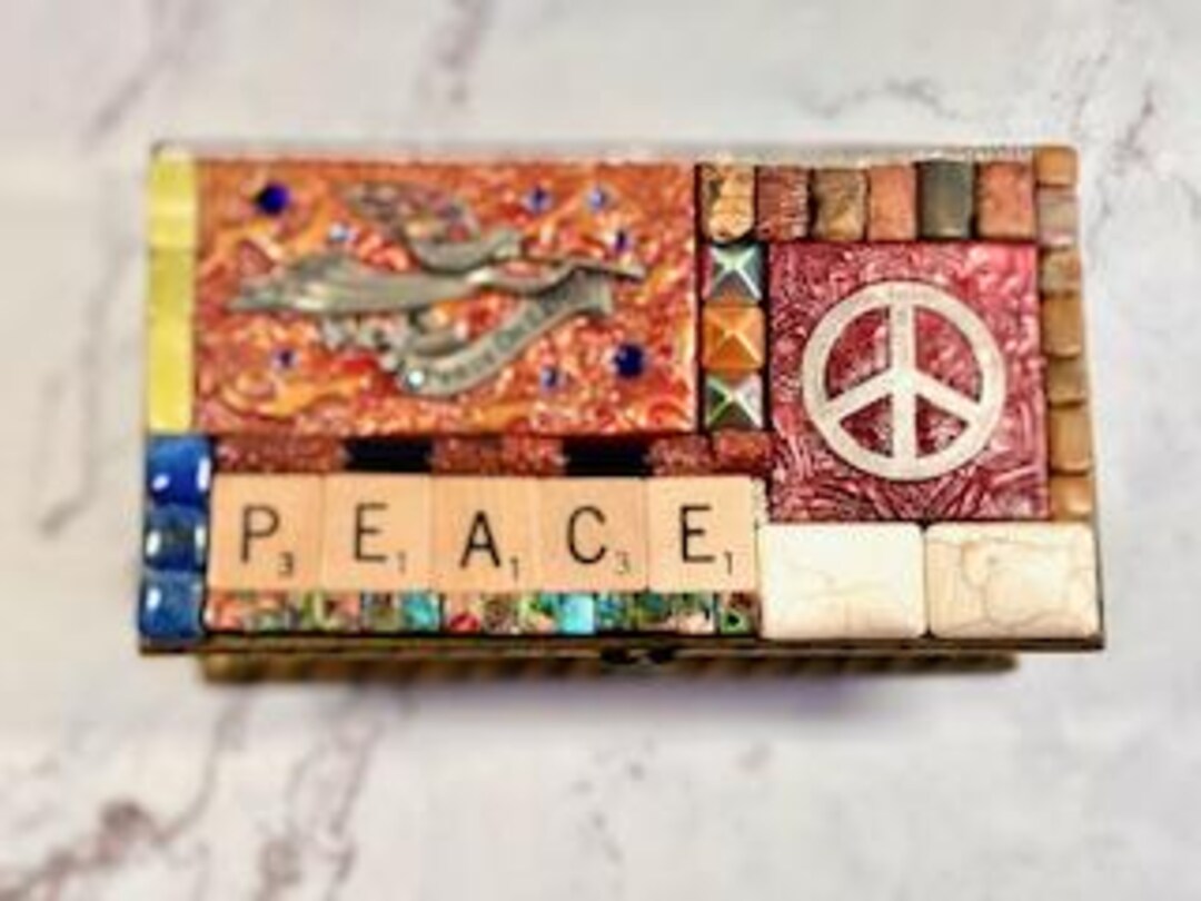 Peace Box Recycled Wooden - Etsy