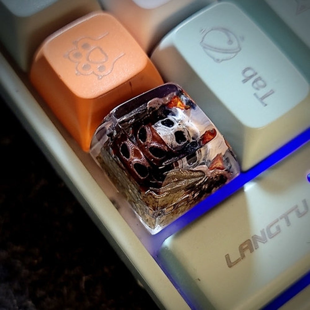 Biker Skull Keycap, Biker Keycap, Biker Mechanical Keyboard Buttons ...