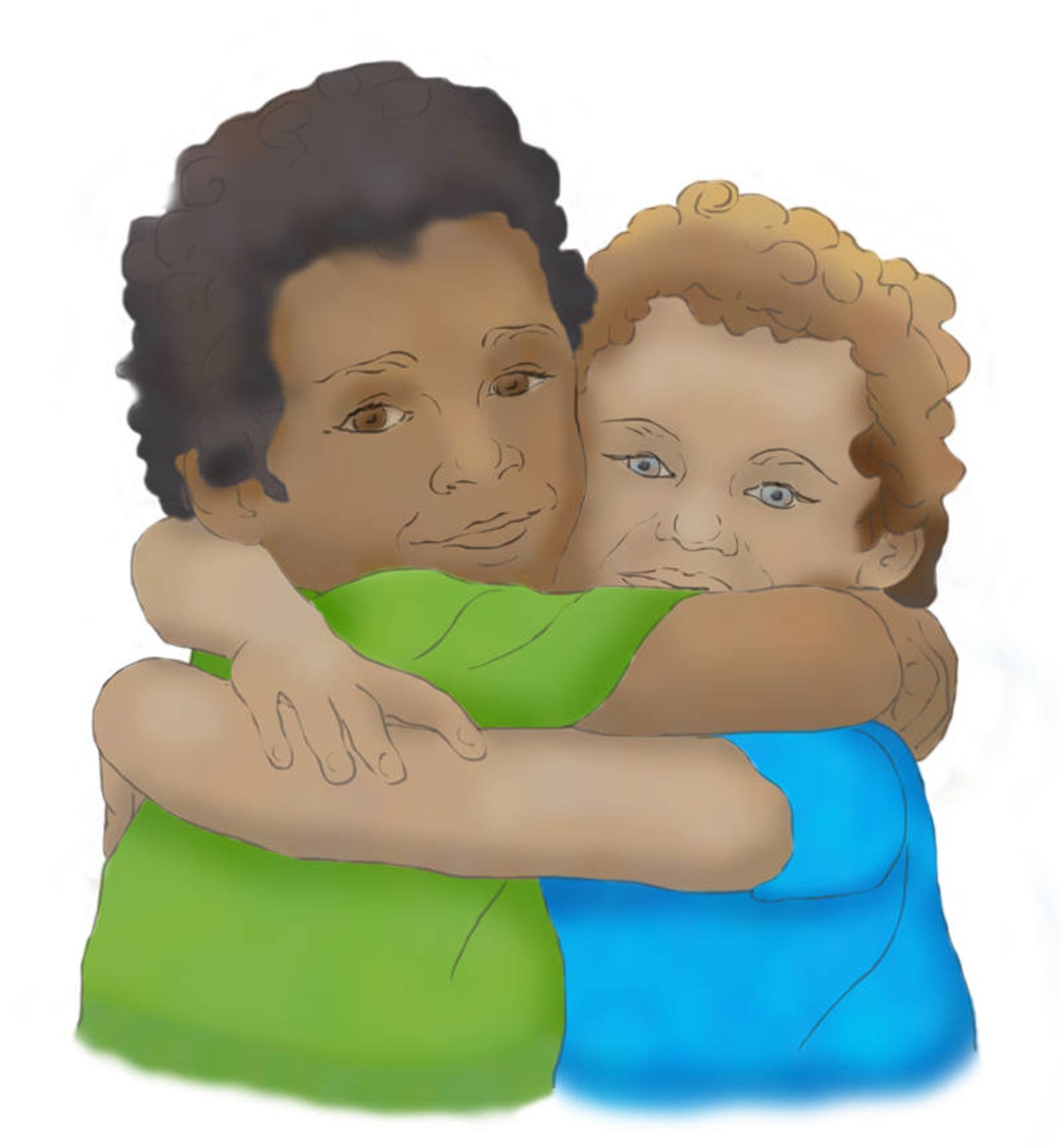 People Hugging Clipart Hugs Collage Sheet Men, Women, Children ...