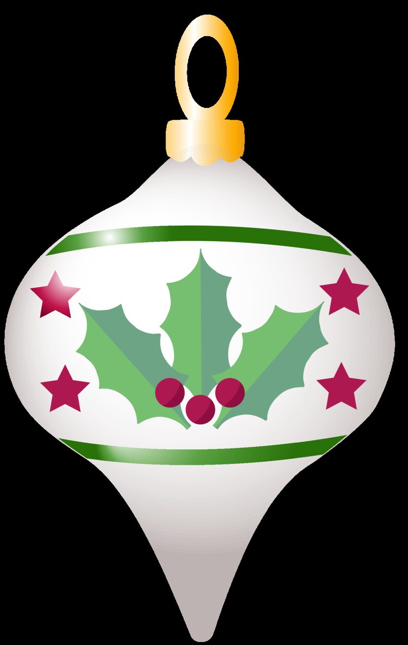 Christmas Clip Art Christmas Ornaments Clipart Shiny Xmas Decorations ...