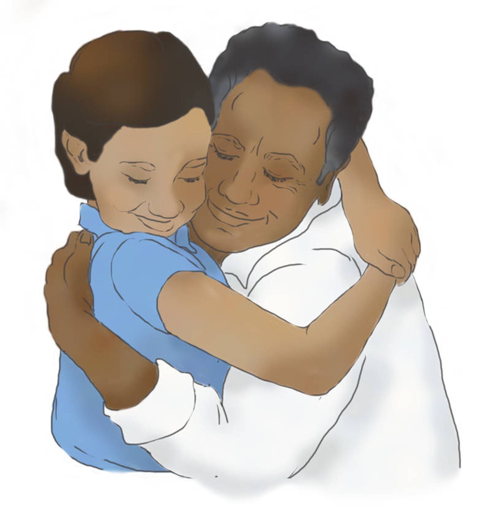 People Hugging Clipart Hugs Collage Sheet Men, Women, Children ...