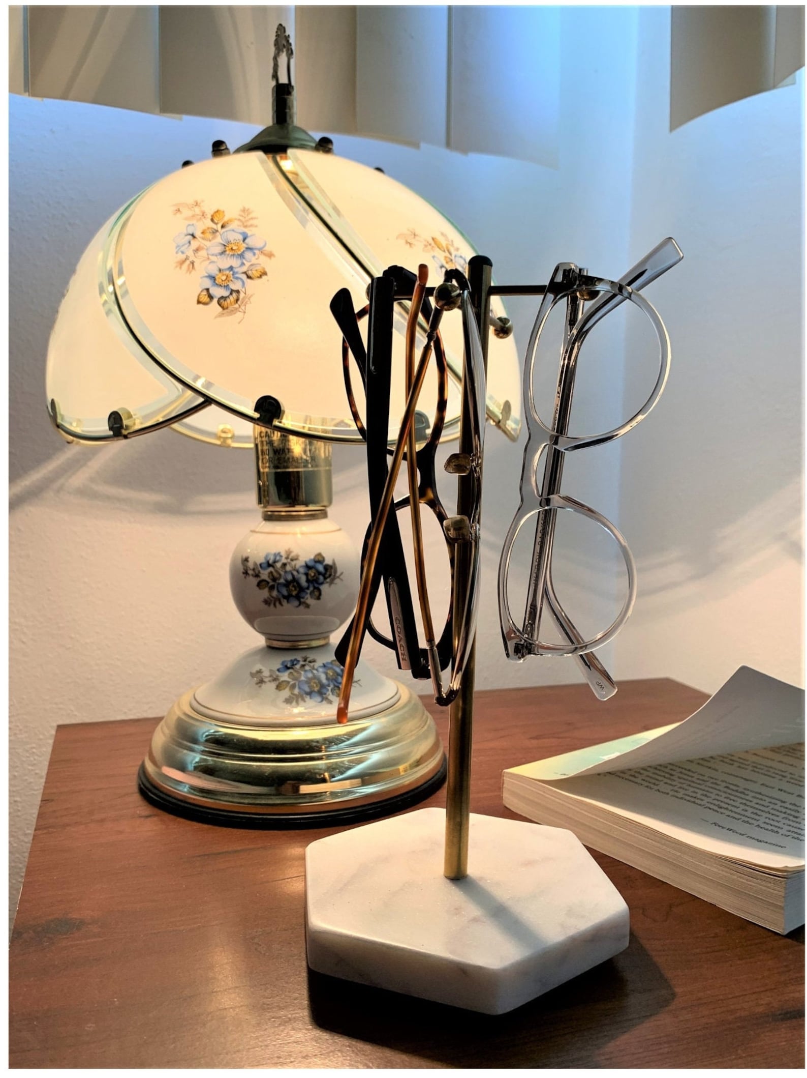 Desk Eyeglass Holder Stand Sunglasses Organizer Reading Etsy