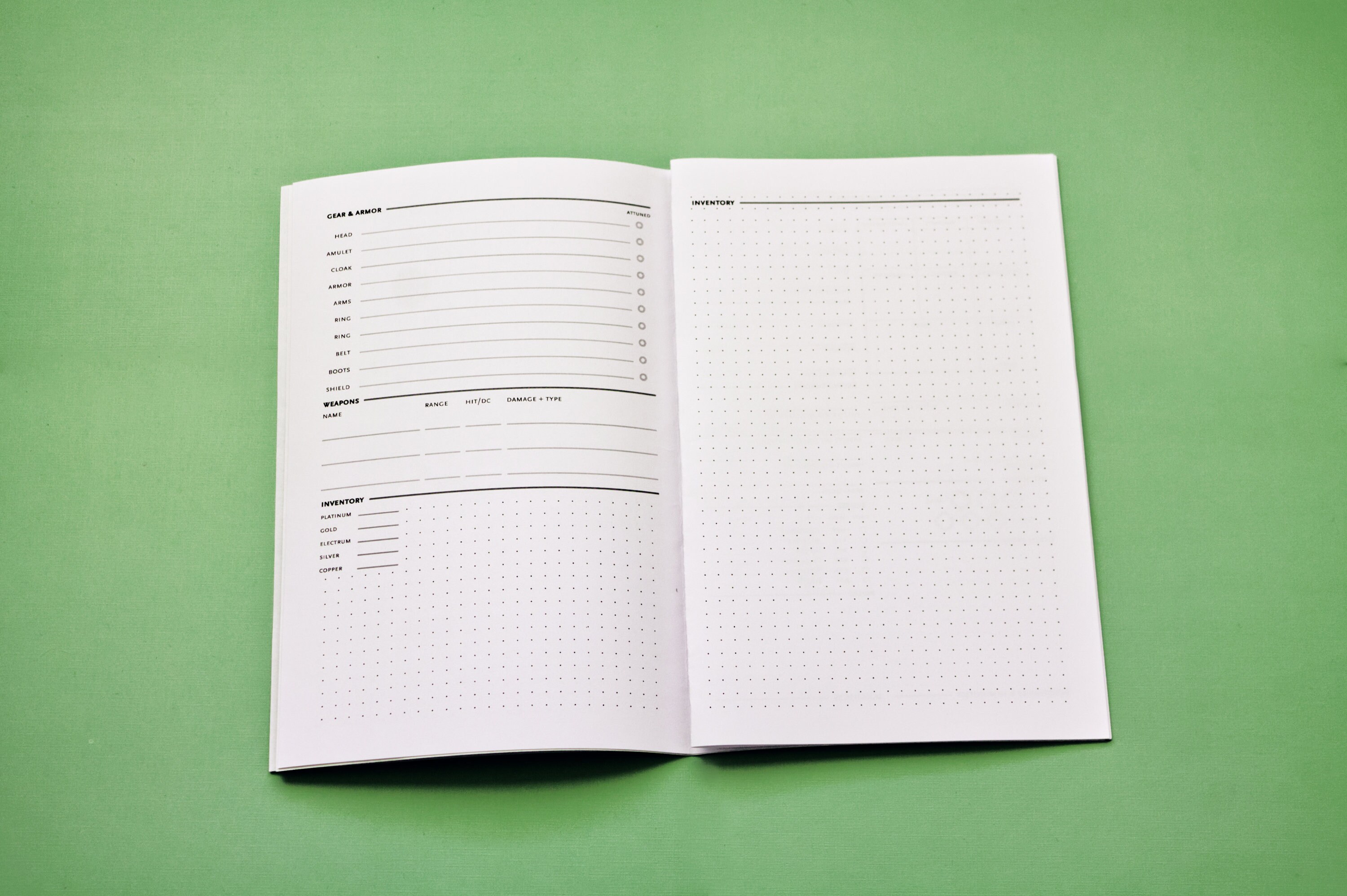 Minimal Monk Journal for Dnd 5e - Printable/fillable Pdf ...