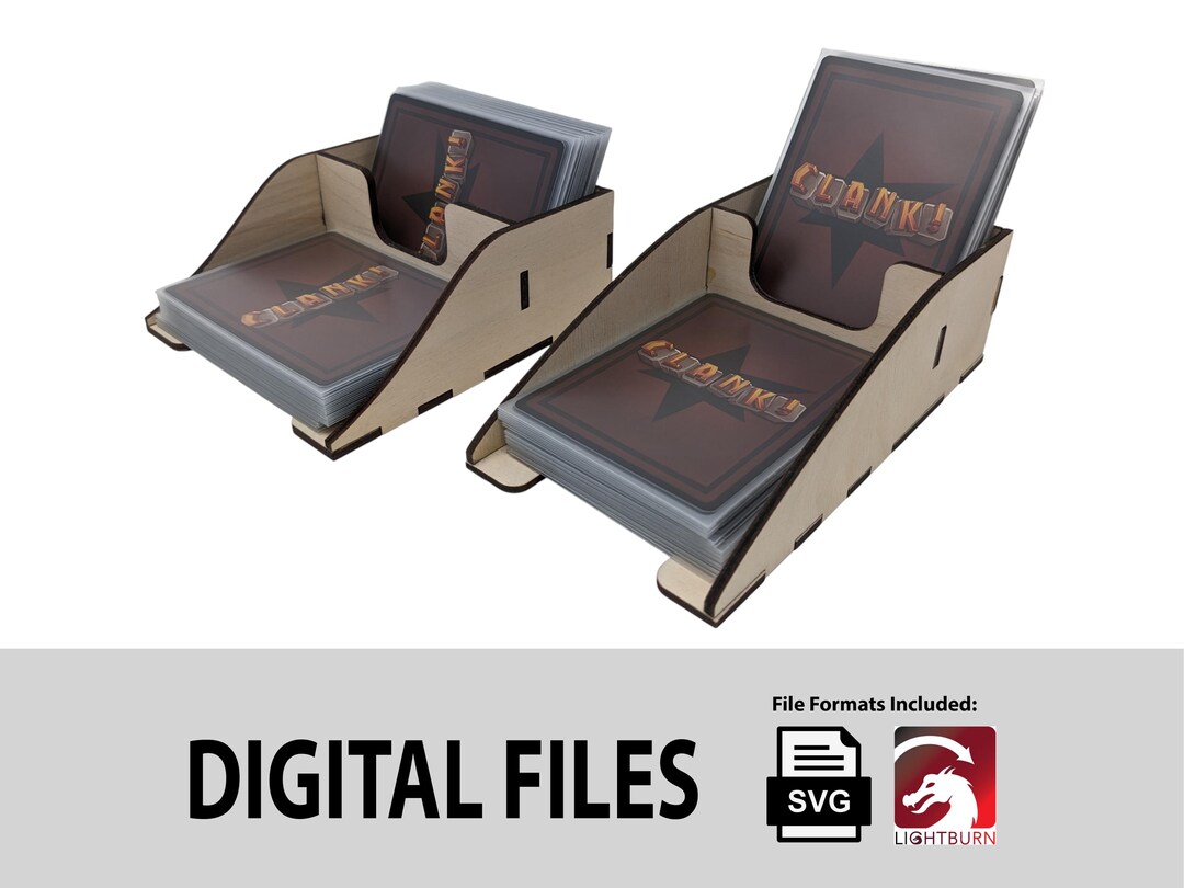 Card Draw and Discard Holder - DIGITAL Laser Cut Files - Etsy