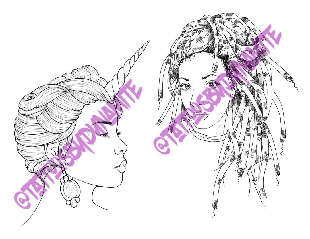 Girls Coloring Page - Etsy