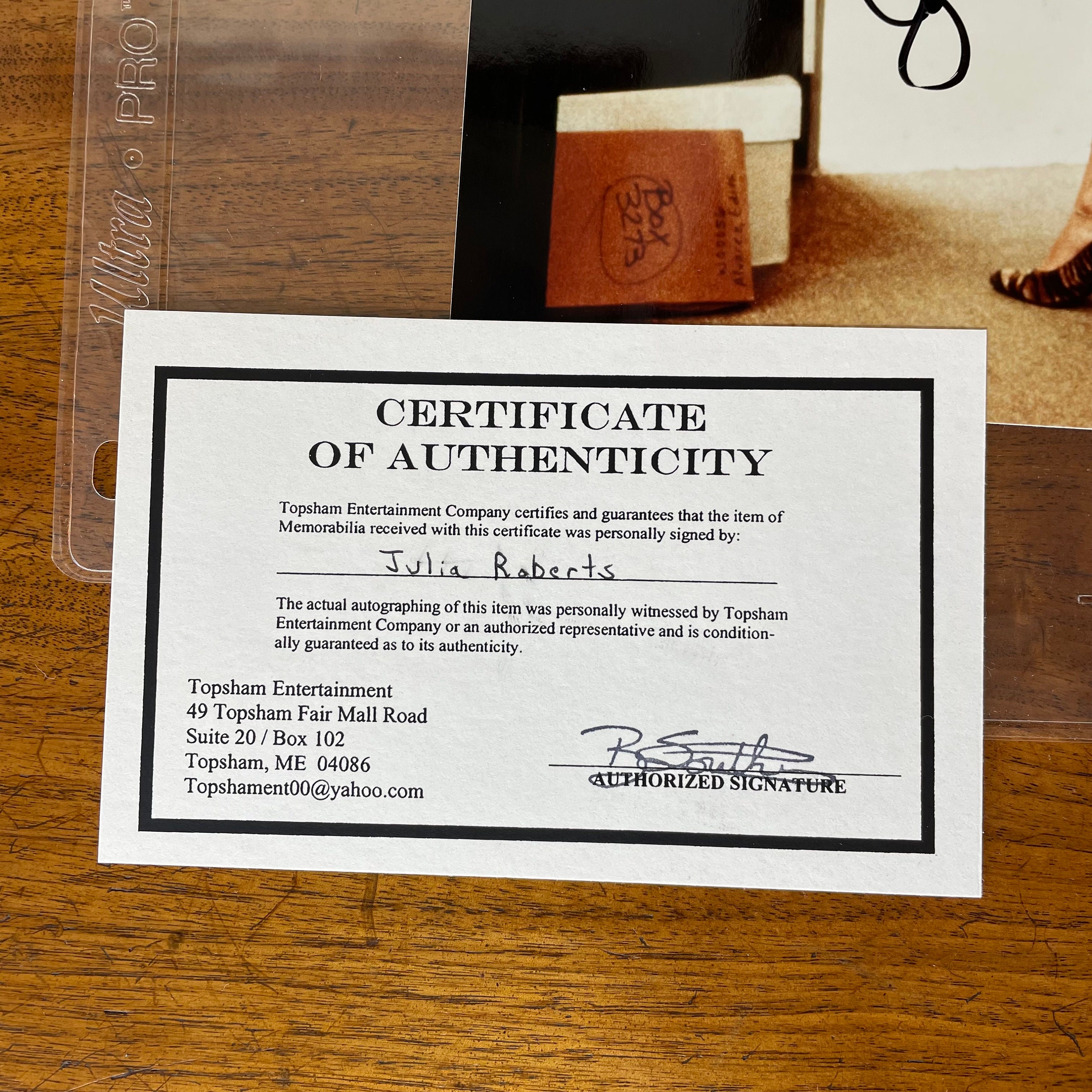 Vintage Julia Roberts as Erin Brockovich Autographed Signed Color ...