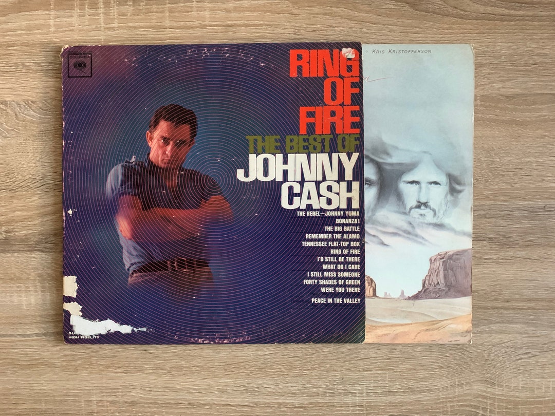 Johnny Cash Vinyl Records, Ring of Fire the Best of Johnny Cash ...