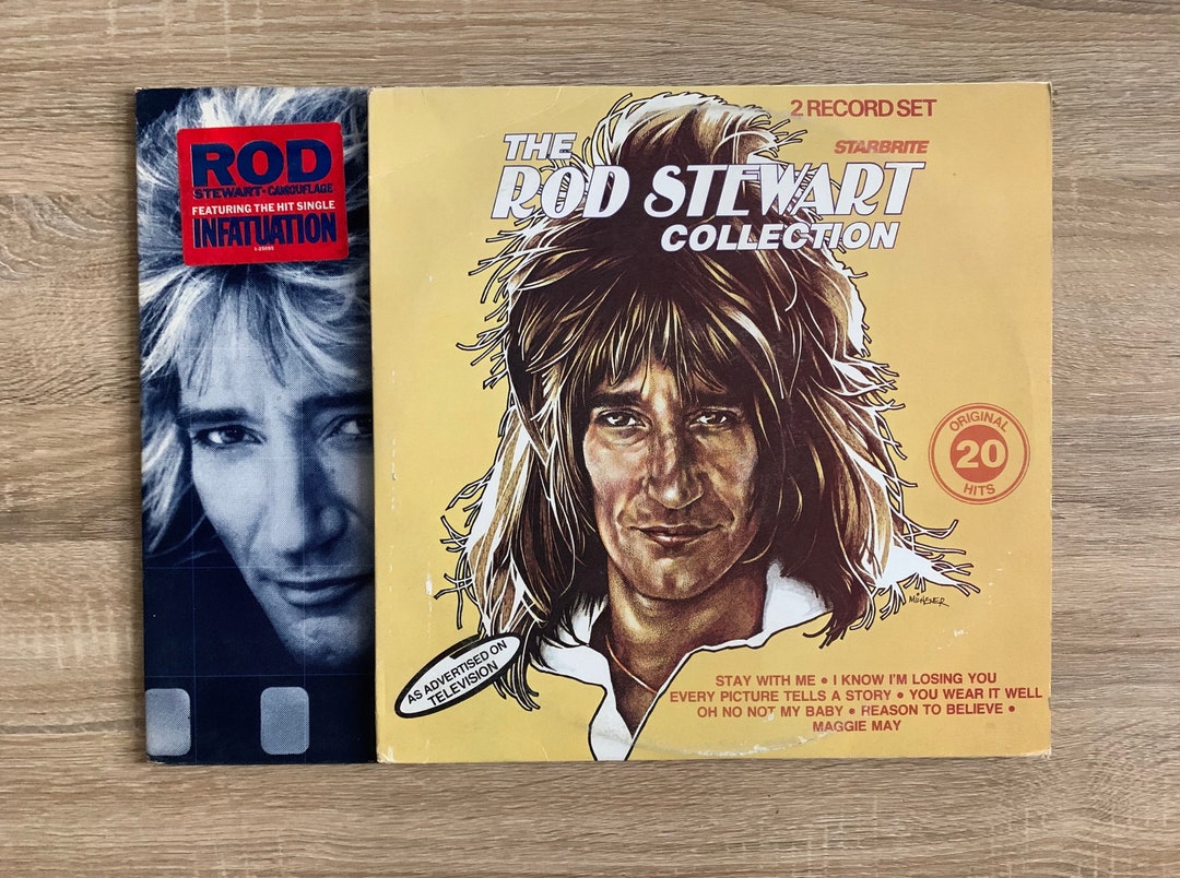Rod Steward Vinyl Records, Set of Three, Rod Stewart Collection ...