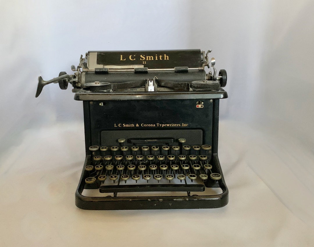 LC Smith Typewriter, Black Typewriter, Desktop Typewriter, Vintage Home ...