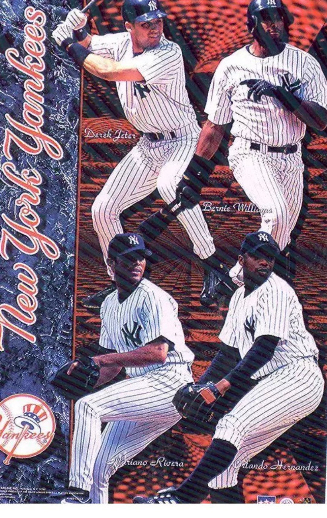 Vintage New York Yankees Collage Derek Jeter Poster 23x35 New - Etsy