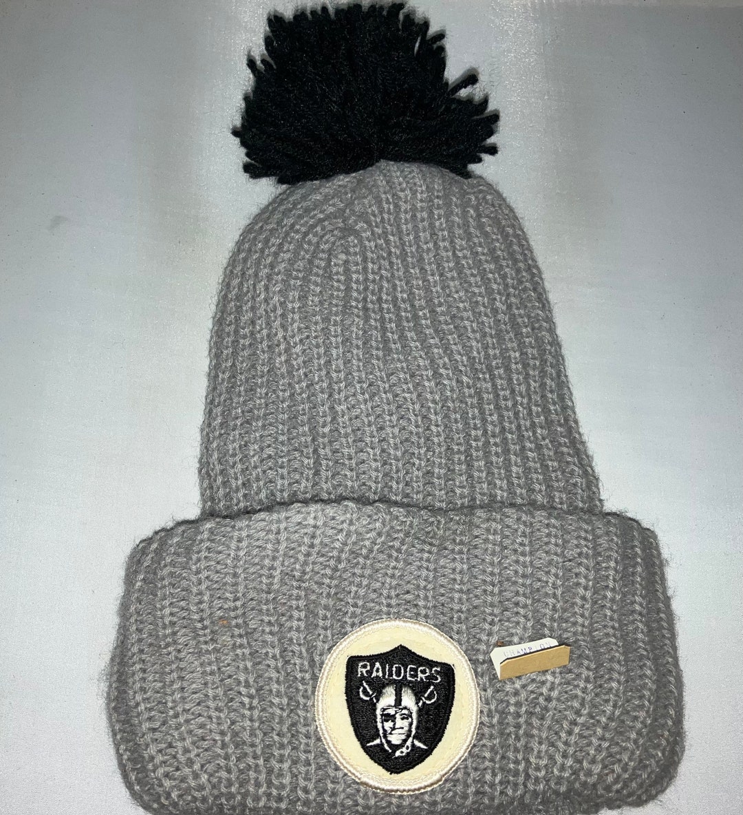 Vintage Los Angeles Raiders Las Vegas Oaklans Knit Hat Pom Pom Beanie ...