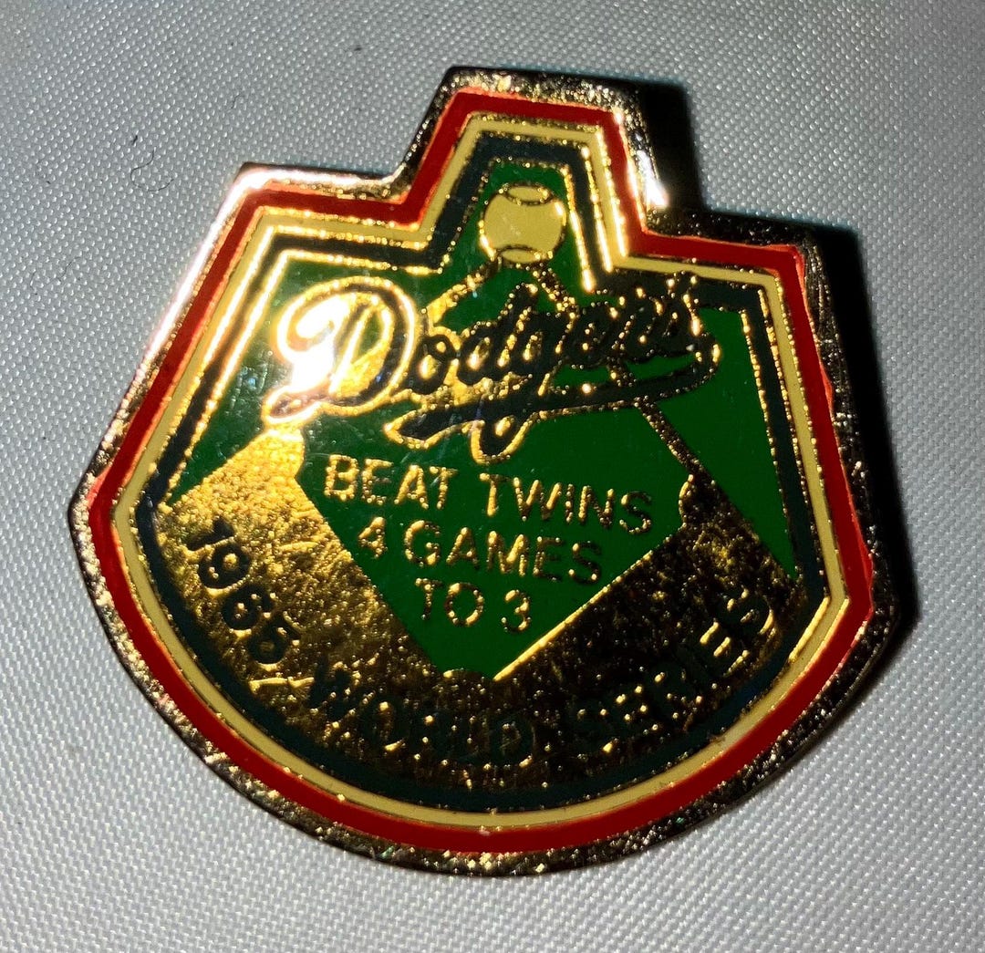 Vintage 1966 Los Angeles Dodgers World Series Champions Hat Lapel Pin ...