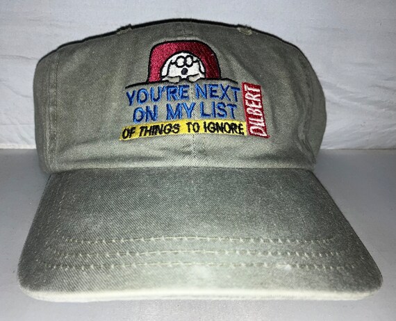 Vintage Dilbert Dogbert Cartoon Toon Strapback dad ha… - Gem