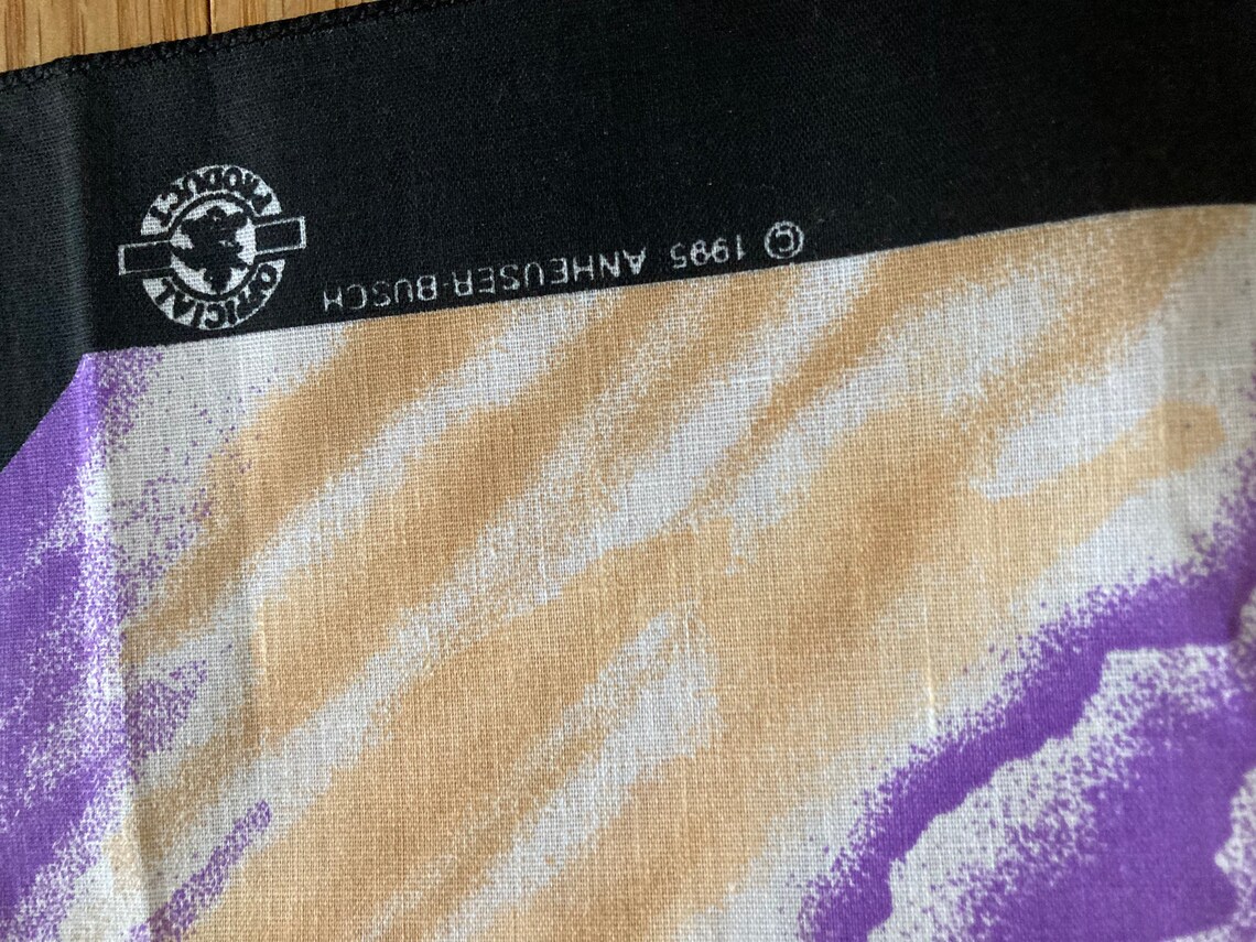 Vintage Budweiser Clydesdales Bandana Face Mask 1995 90s Made | Etsy