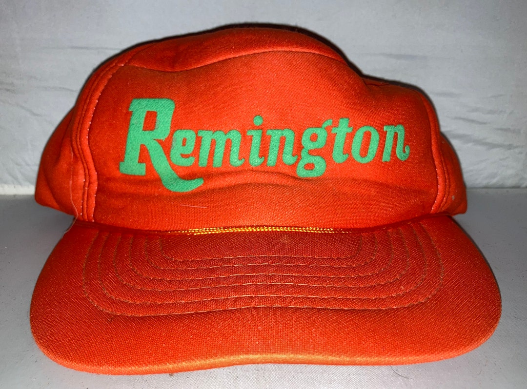 Vintage Remington Rifles Gun Hunting Orange Snapback Hat Cap Rare 90s ...