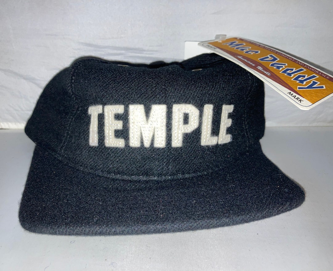 Vintage Temple Owls University Strapback Hat Cap Rare 90s Deadstock ...