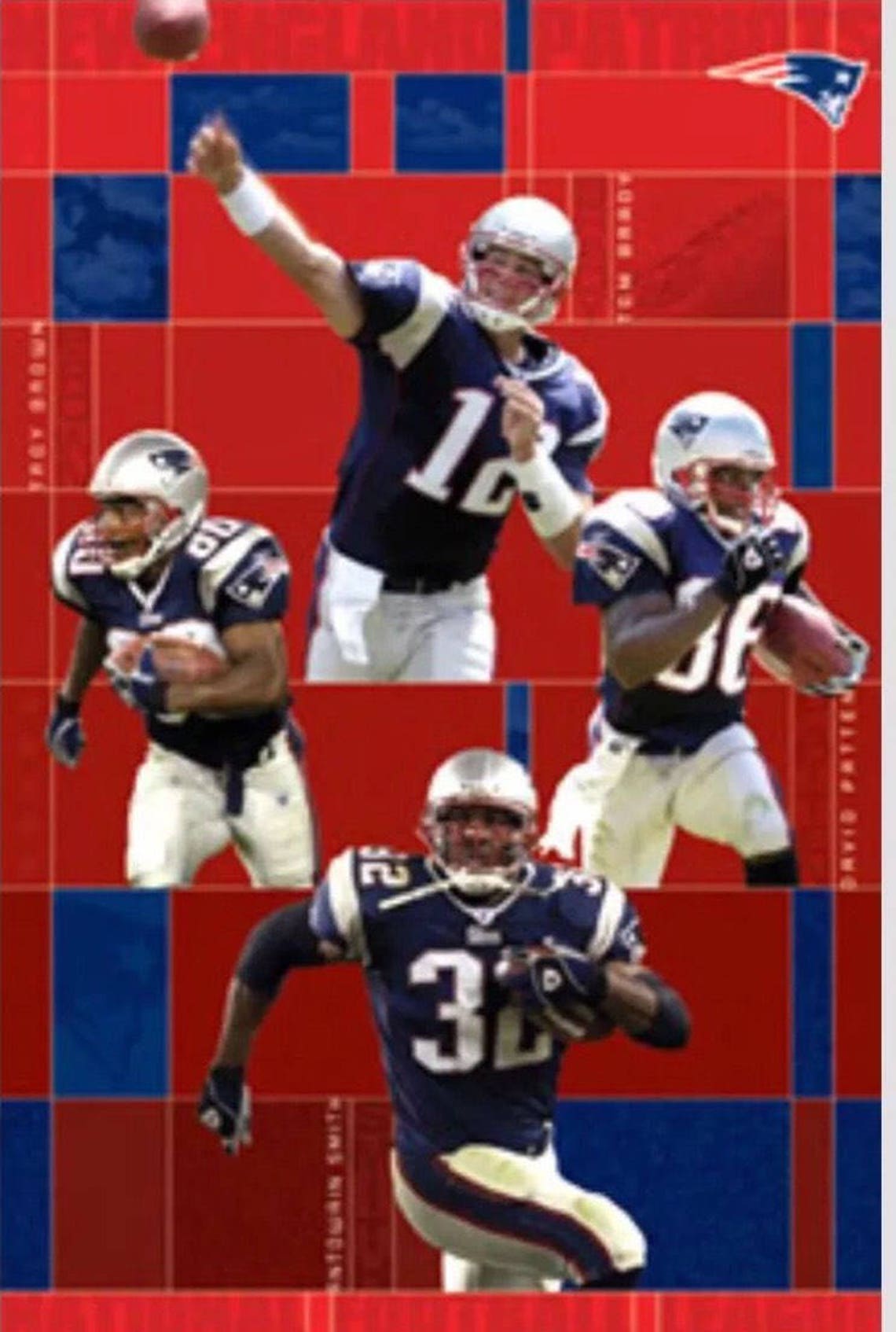Vintage New England Patriots Poster 23x35 New in Plastic - Etsy