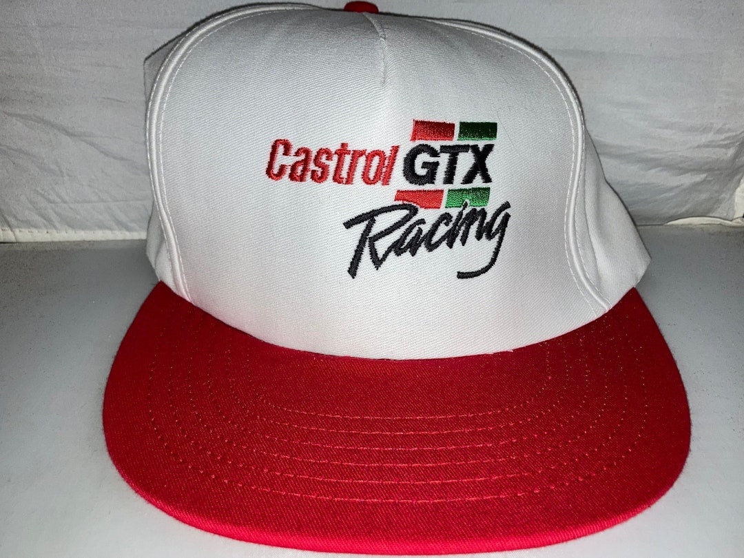 Vintage Castrol Gtx Racing Trucker Mesh Snapback Hat Cap 90s Nascar ...