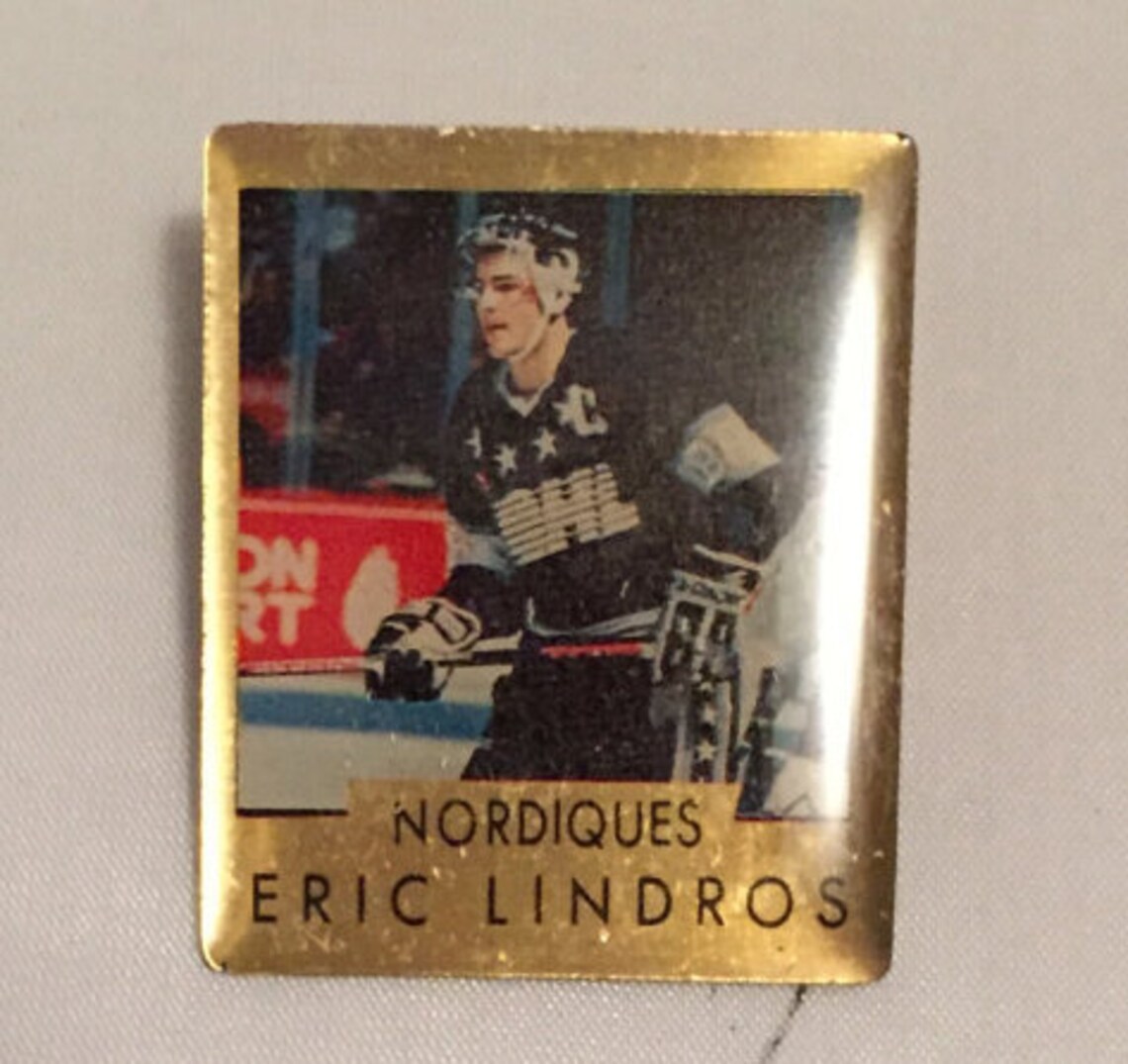Vintage Eric Lindros Quebec Nordiques Lapel Pin Hat Cap | Etsy