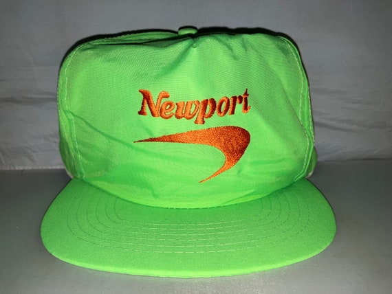 Vintage Newport Cigarettes Snapback hat cap smoking 8… - Gem
