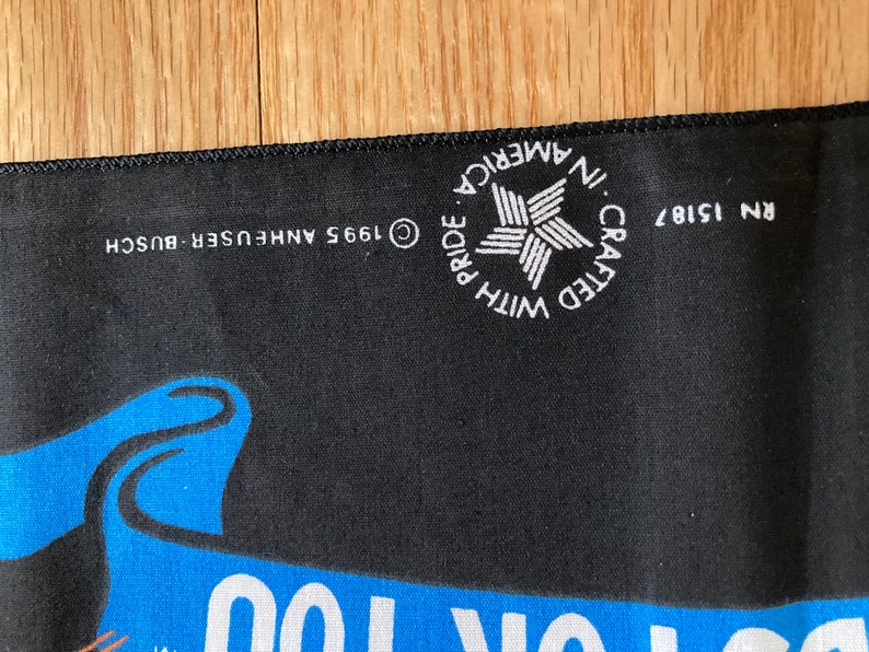 Vintage Budweiser Eagle This Bud’s for You Bandana Face Mask 1995 90s ...