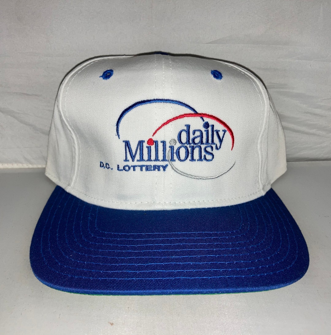 Vintage Daily Millions Washington DC Lottery Dmv Hustler Snapback Hat ...
